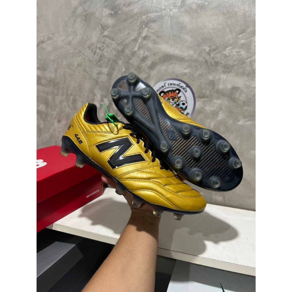 New Balance 442 v2 Pro HG 2E หนังจิงโจ้ครึ่งหน้า นุ่มๆ รองเท้าฟุตบอล ...