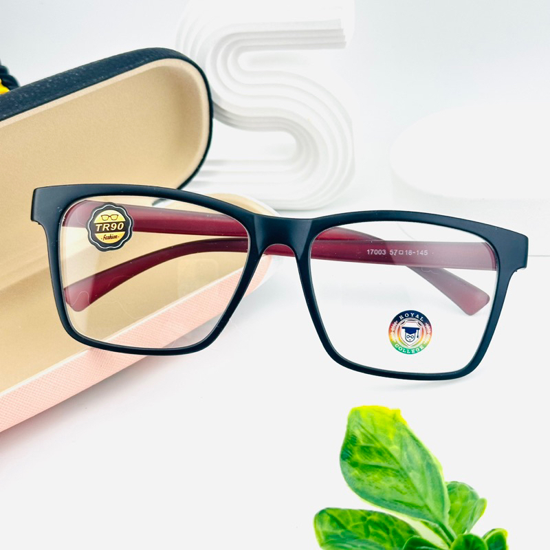 กรอบแว่นตาแฟชั่นรุ่น17003 TR90 เบา ใส่สบาย นำไปตัดเลนส์สายตาได้ | Shopee Thailand