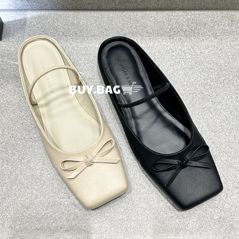 CHARLES & KEITH ( ใช้โค้ดลด30% ) CK1-70920155 รองเท้าเปิดส้นบัลเล่ต์ ...