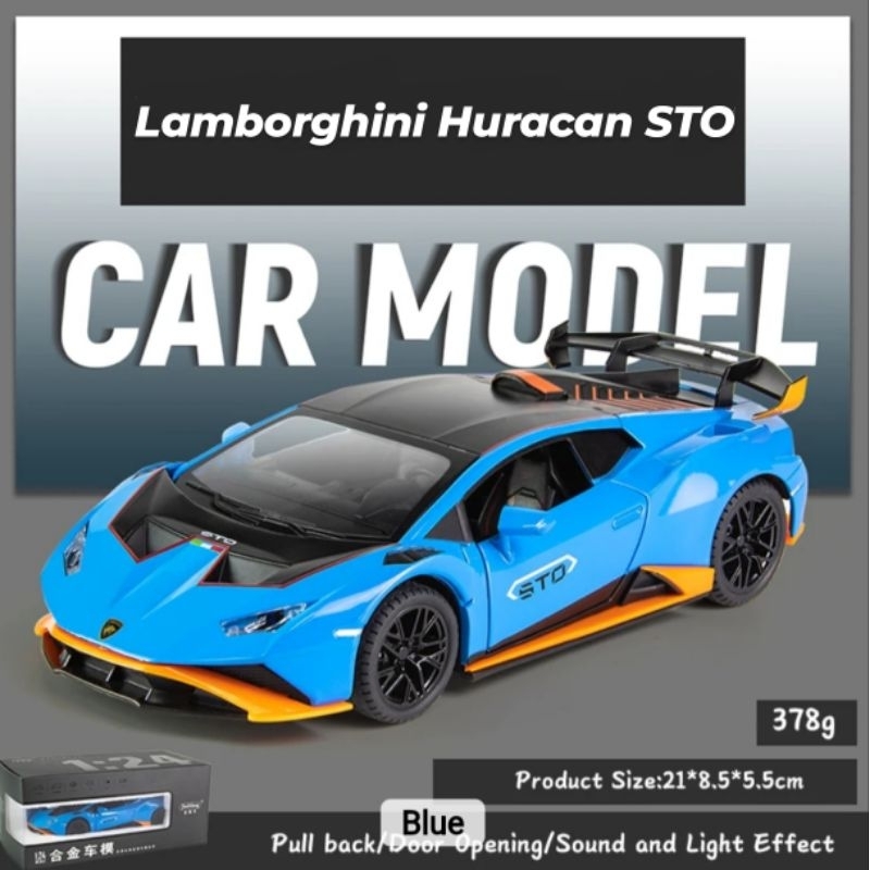 [พร้อมส่งในไทย] Jinlifang โมเดลรถเหล็ก 1:24 Lamborghini Huracan STO งาน ...