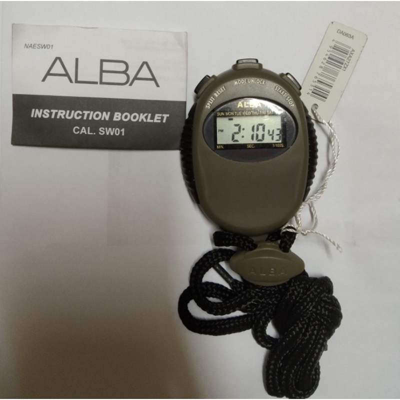 ของแท้ นาฬิกาจับเวลา Stopwatch ยี่ห้อ ALBA รุ่น SW01 | Shopee Thailand