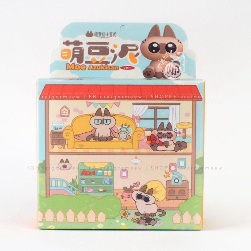 😽พร้อมส่งในไทย😽ของแท้💯💫 กล่องสุ่มแมวน้อย Moe Azukisan Mini Cat Series ...