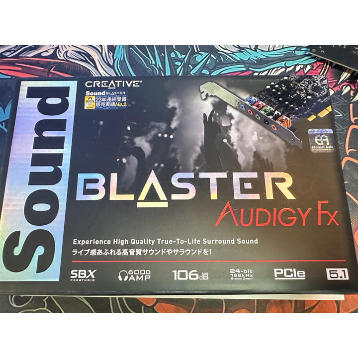 SOUND CARD ซาวด์การ์ดCREATIVE SOUND BLASTER AUDIGY FXมือ1/ Blaster ...