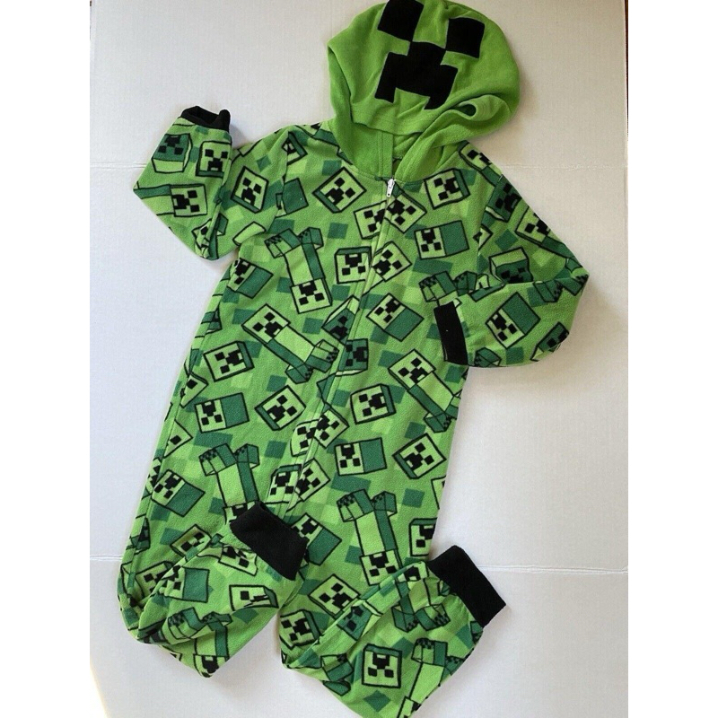 Minecraft sleep suit ผ้านิ่มมากกก | Shopee Thailand