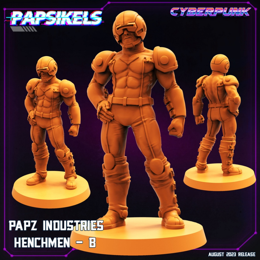 Hencemen [B] - Bio-Booster - Humanoid Human / 32mm scale 3D printed ...