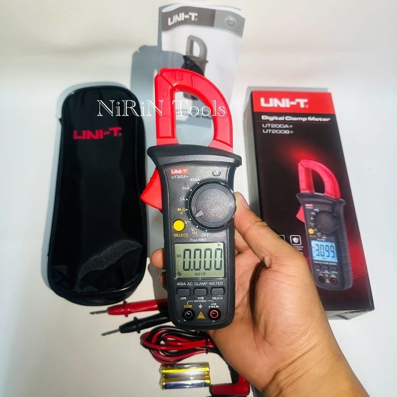 UNI-T UT-200A+ คลิปแอมป์ แคลมป์มิเตอร์ดิจิตอล รุ่น UT200A+ กิ๊ปแอมป์ วัด AC รีซีส ความต้านทาน ...