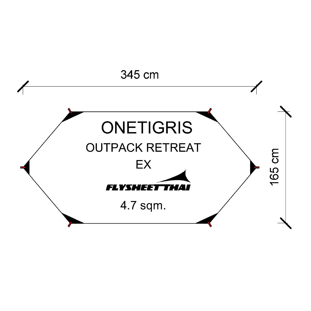 กราวชีท ผ้าปูรองเต็นท์ OUTPACK RETREAT 210d 420d กราวชีท ตรงรุ่น ...