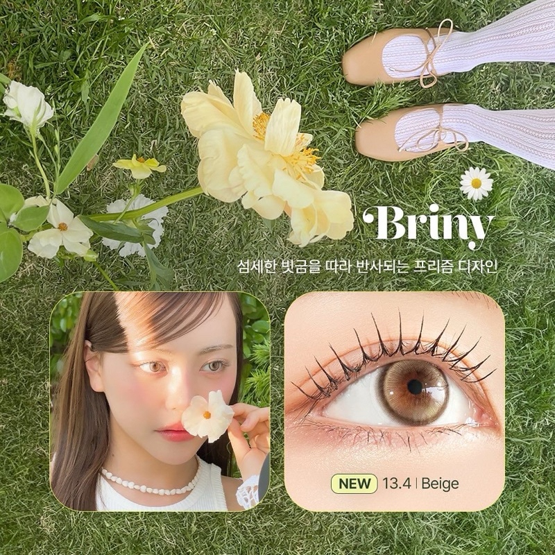 MYFiPN รุ่น Briny สี Beige คอนแทคเลนส์เกาหลีรายเดือน | Shopee Thailand