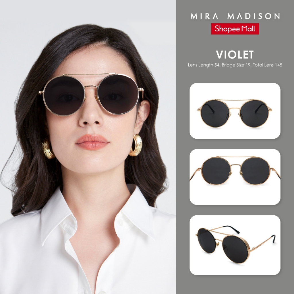 Mira Madison Sunglasses แว่นตากันแดด รุ่น VIOLET-TN | Shopee Thailand