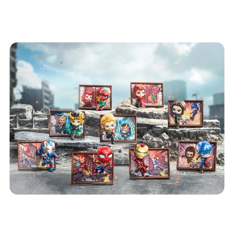 POPMART Marvel Photo Frame Series Figures (เช็คการ์ดไม่แกะตัว) | Shopee ...