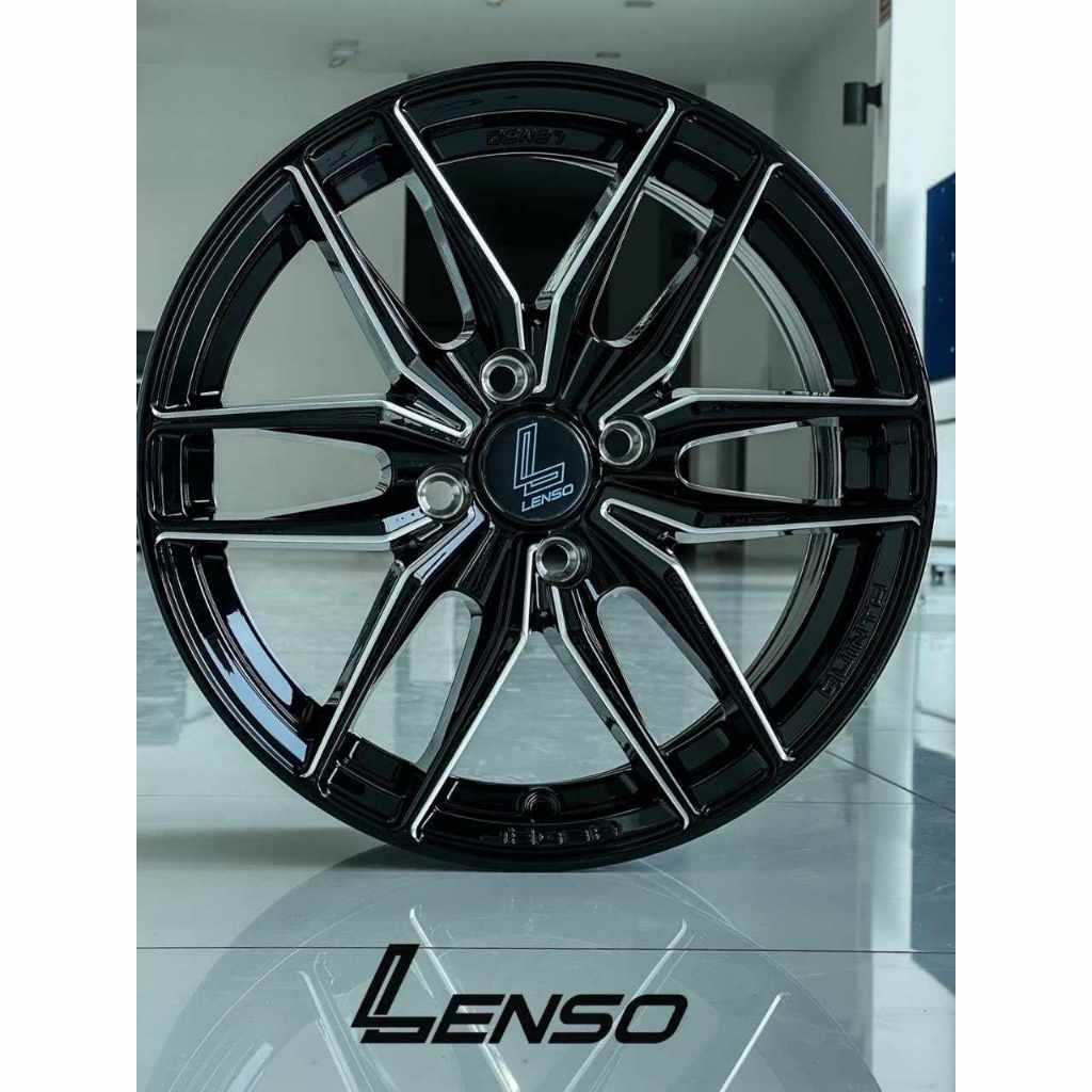 แม็กใหม่ LENSO JAGER QUINTA สีดำหน้าเงา 7x17 4รู100 ET35 | Shopee Thailand