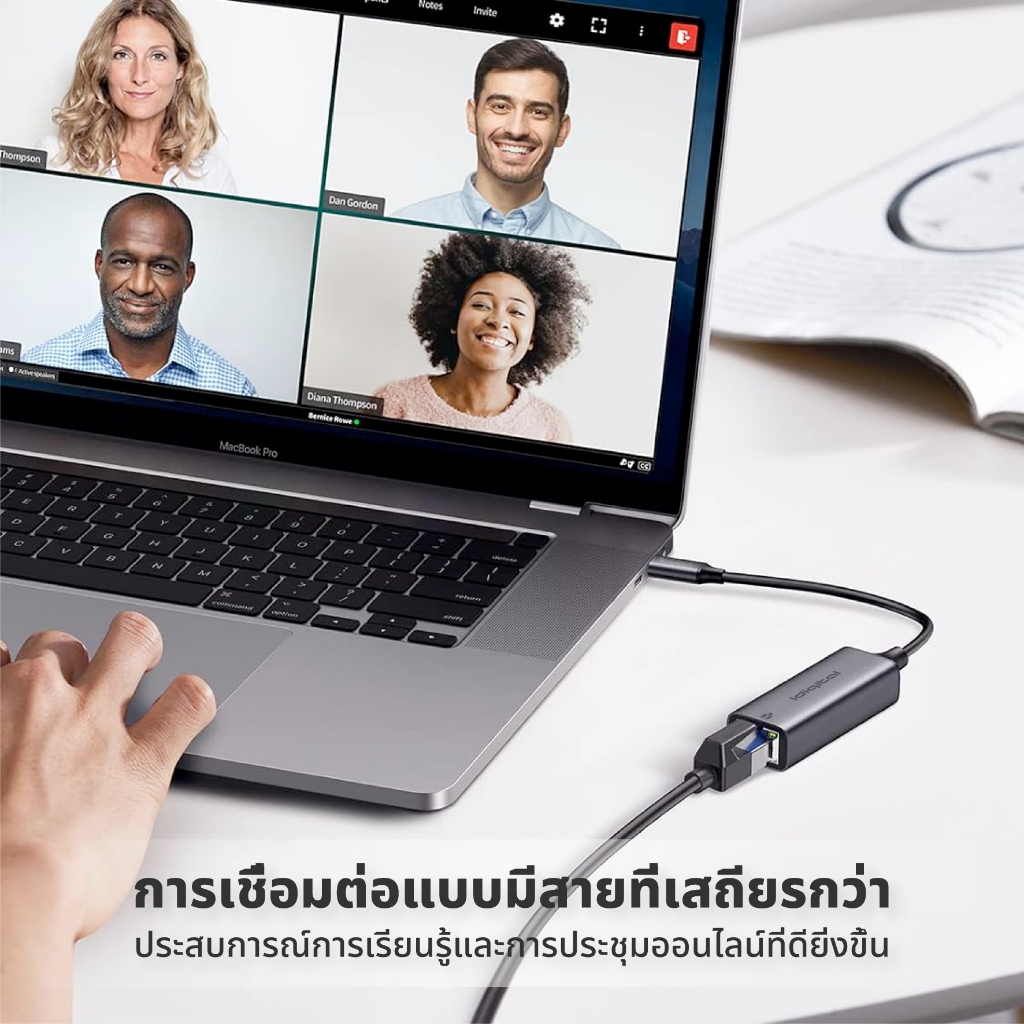 ⚡ส่งจาก กทม⚡Idigital อะแดปเตอร์อีเทอร์เน็ต Type C to RJ45 LAN, 1000 / ...
