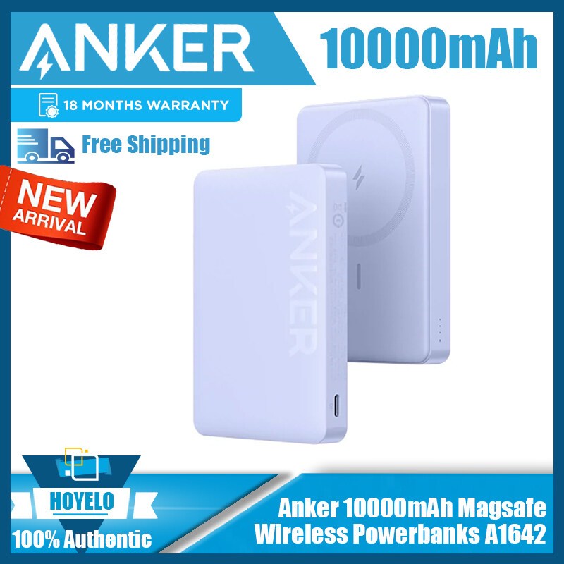 Anker 334 MagGo พาวเวอร์แบงค์ 10000mAh 20W พาวเวอร์แบงค์แม่เหล็กพร้อม ...