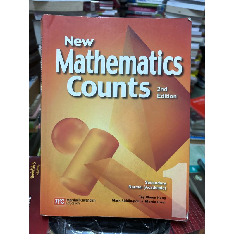 new mathematics counts มีขีดเขียนดินสอทั่วเล่ม | Shopee Thailand