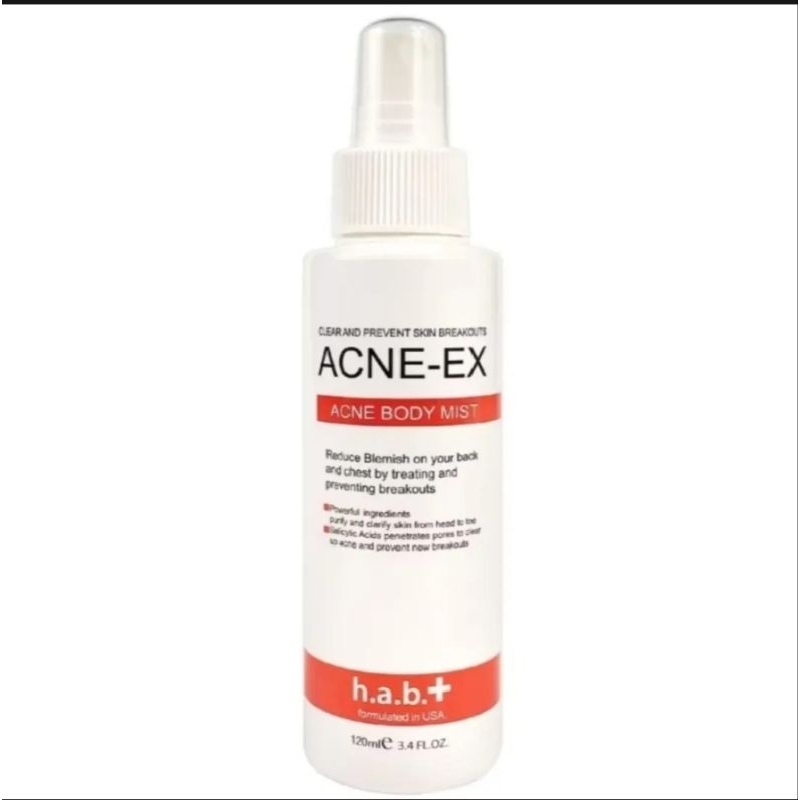 ACNE-EX Acne Body Mist สเปรย์สิวสำหรับผิวกาย 120ml EXP 2026 สินค้าของ ...