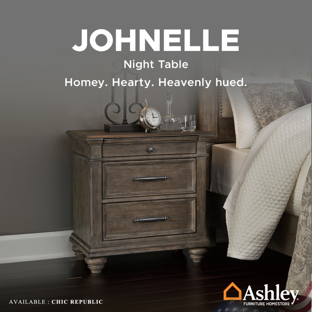 Ashley โต๊ะข้างเตียง รุ่น JOHNELLE,Night Table | Shopee Thailand