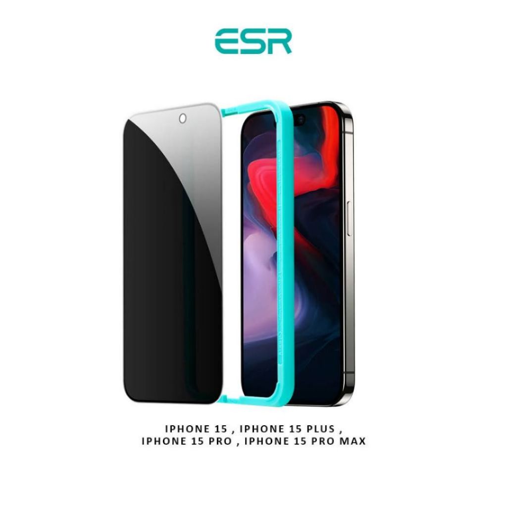 ESR Tempered Privacy Screen Protector ฟิล์มกระจก กันมอง ฟิล์มไอโฟน 15 ...