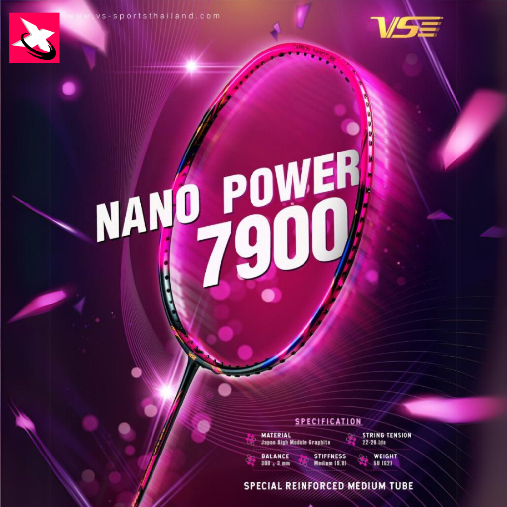 🔥 VENSON VS NanoPower 7900 🏸 ไม้แบดพลังนาโน ฟรี! ขึ้นเอ็น 🎯 💪 ประกัน ...