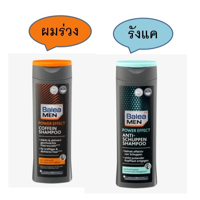 แชมพู สูตร รังแค/ผมร่วง จากเยอรมัน Balea MEN Shampoo Power Effect 250 ...