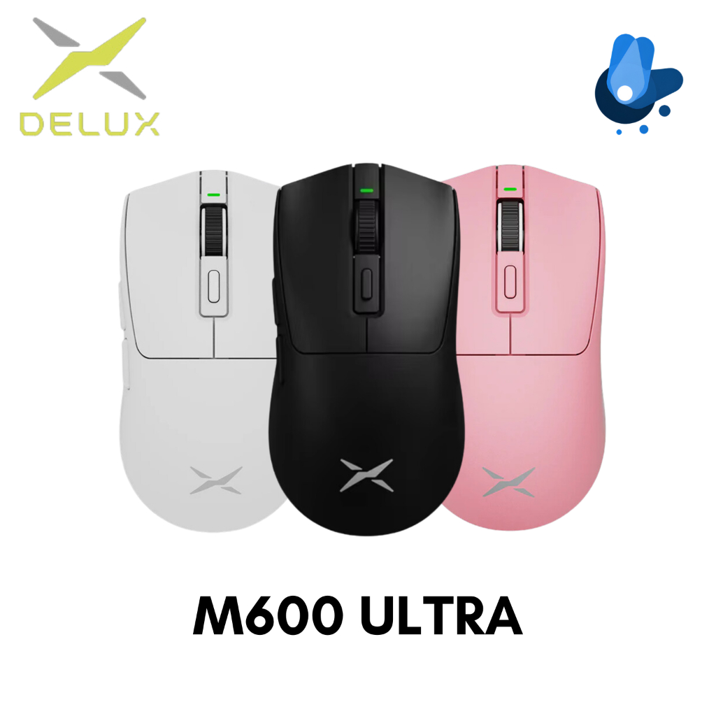 Delux M600 Ultra + 4k Dongle เมาส์ไร้สาย 4K น้ำหนักเบา - Wireless ...