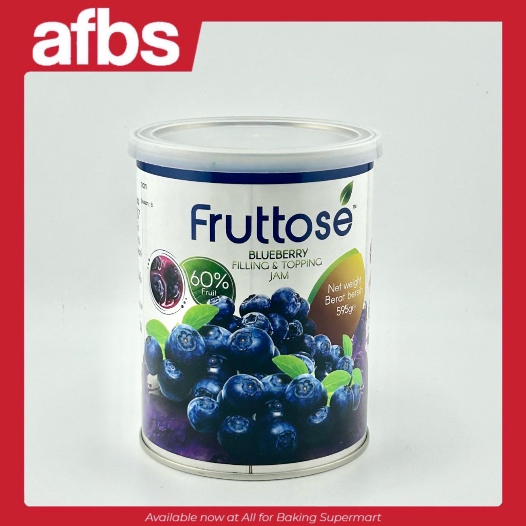 SUPERMART Fruttose Blueberry Filling Topping Jam 595 g. 60 % Fruit ฟรุตโตส บลูเบอรี่ฟิลลิ่งแอนด์ ...