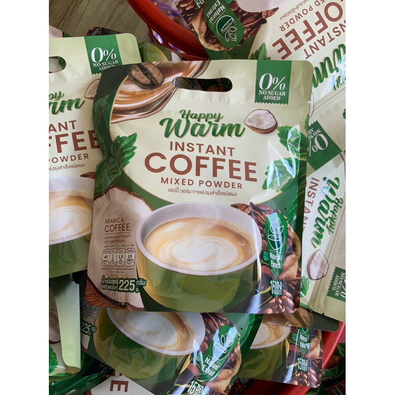 Happy Warm Instant Coffee Mixed Powder แฮปปี้วอร์ม กาแฟพ่อนุ้ย | Shopee ...