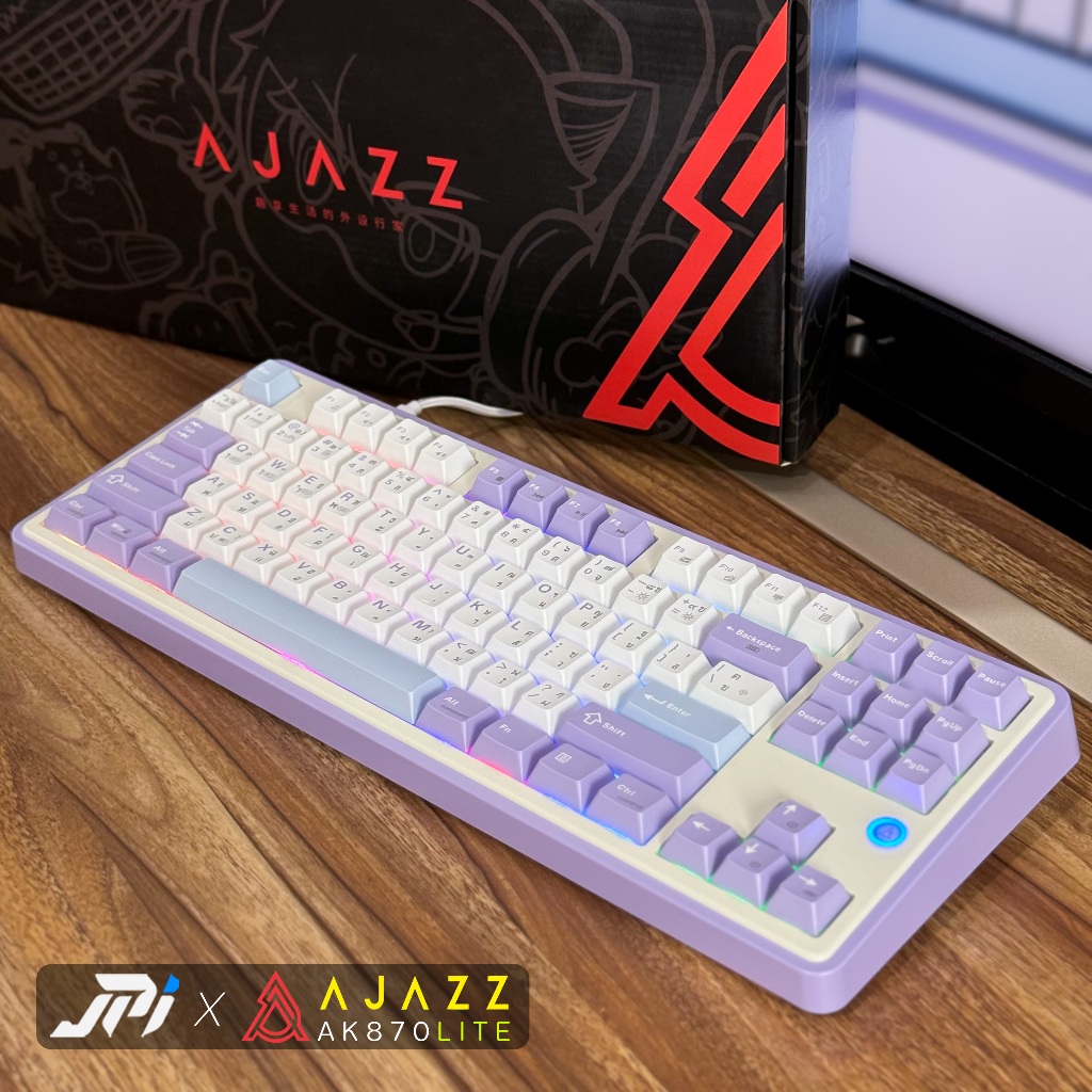 AJAZZ คีย์บอร์ดเกมมิ่ง AK870 LITE Hotswap 87 ปุ่ม Mechanical Keyboard ...