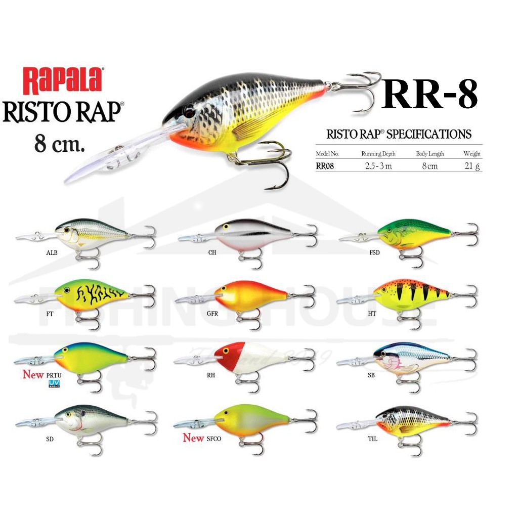ราพาล่าริสโต้8 RR-8 RAPALA RISTO RAP RR8 | Shopee Thailand