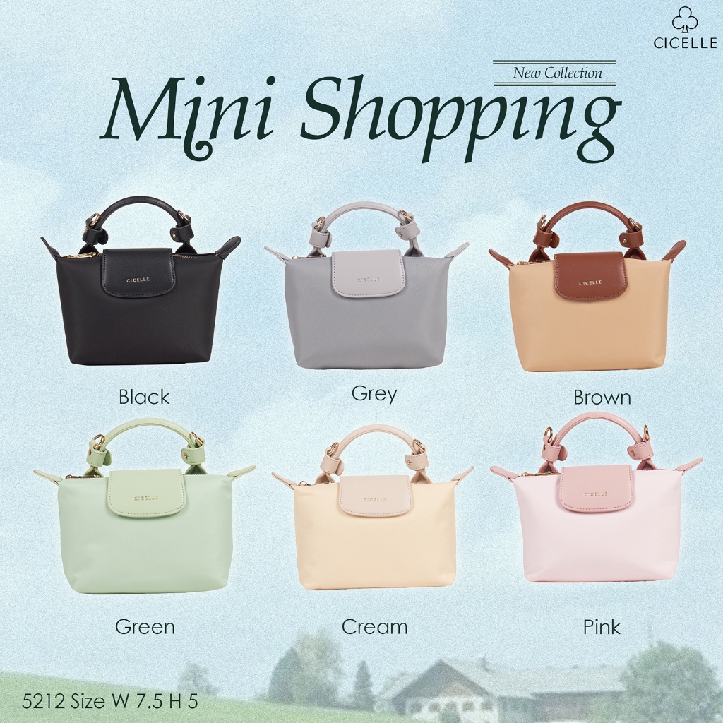 #5212 Mini shopping สีน่ารักกก แบรนด์ CICELLE | Shopee Thailand