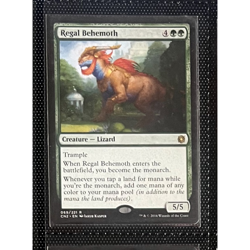 การ์ด MTG Regal Behemoth Green EDH Magic the gathering รุ่น CN2 สภาพ Ex ...