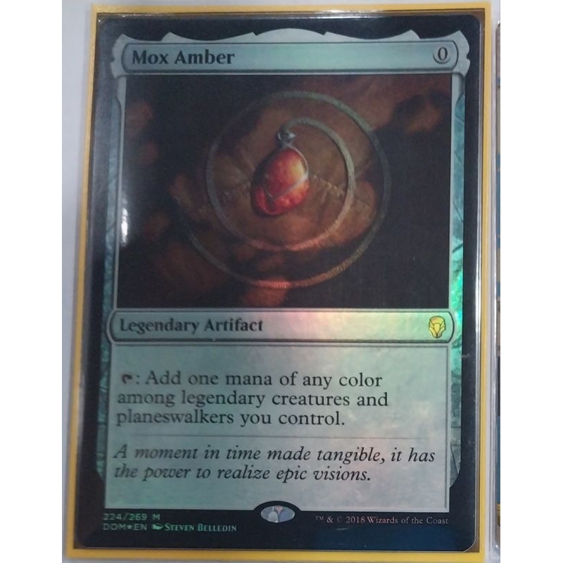 MTG Singles Dominaria Foil: Mox Amber | Shopee Thailand