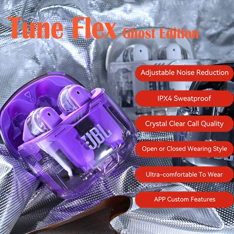 Tune Flex Ghost Edition หูฟังไร้สายแบบตัดเสียงรบกวนพร้อมไมโครโฟน หูฟัง ...