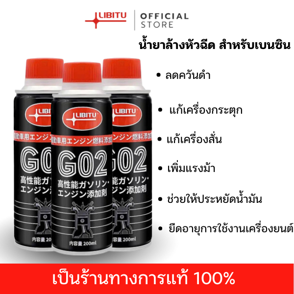LIBITU Fuel Additive ขจัดคราบคาร์บอนของเครื่องยนต์ ประหยัดน้ำมัน เพิ่ม ...