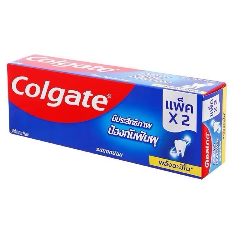 Colgate คอลเกต ยาสีฟัน รสยอดนิยม 150 ก. แพ็คคู่ | Shopee Thailand