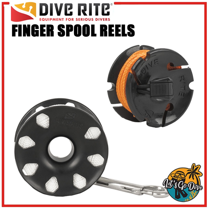 DIVE RITE - FINGER SPOOL REELS - รอกสำหรับดำน้ำ เพื่อนำทางหรือปล่อย SMB ...