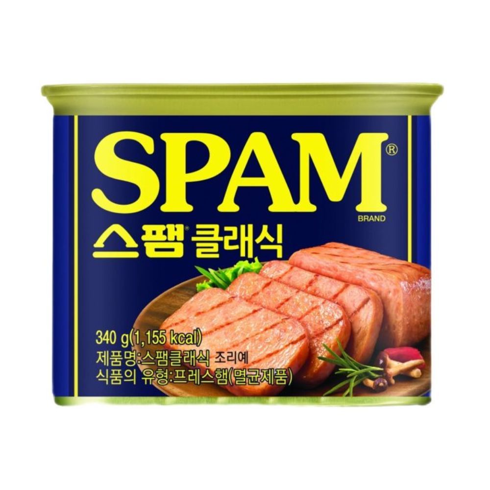 cj spam classic สแปม 340g หมูแฮมกระป๋องสุดฮิตจากเกาหลี | Shopee Thailand