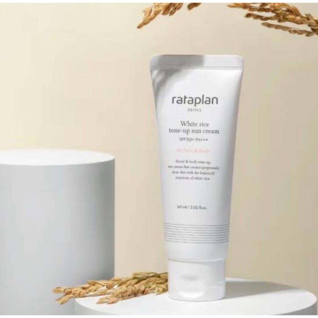 Rataplan White Rice Tone-up Sun Cream SPF50+ PA+++ 60ml | Shopee Thailand