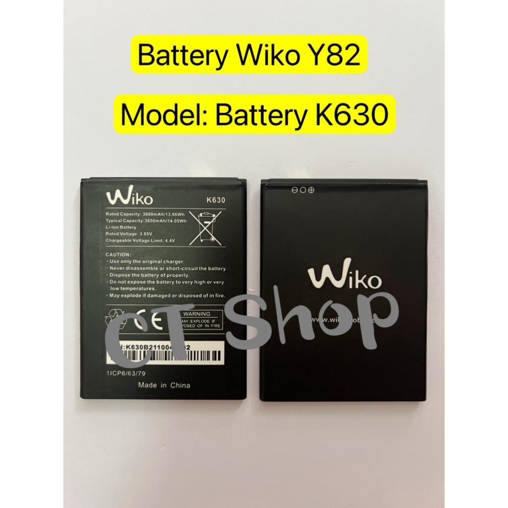 แบตเตอรี่ Wiko Y82 Battery เเบต wiko y82 K630 Model K630 (3650mAh) งาน ...
