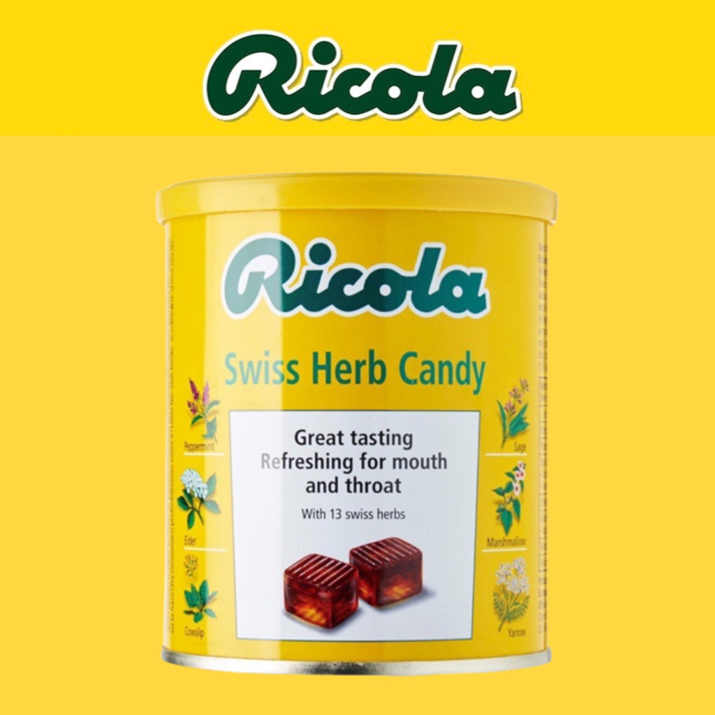 Ricola Swiss Herb Candy Tin ลูกอมสมุนไพร ริโคล่า กระป๋อง 250 กรัม | Shopee Thailand