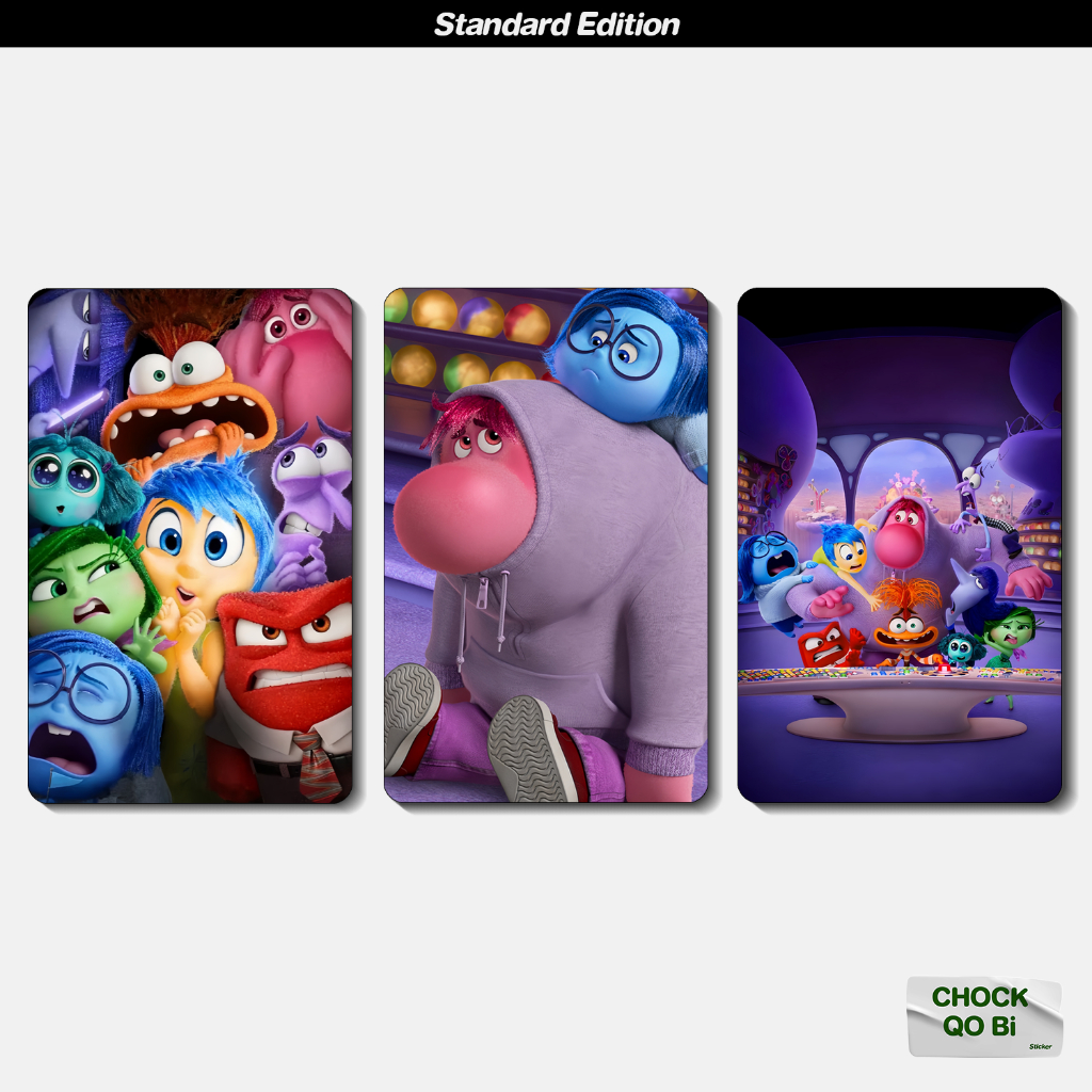 Disney pixar inside out 2 มหัศจรรย์อารมณ์อลเวง สติกเกอร์การ์ดติดบัตร ...