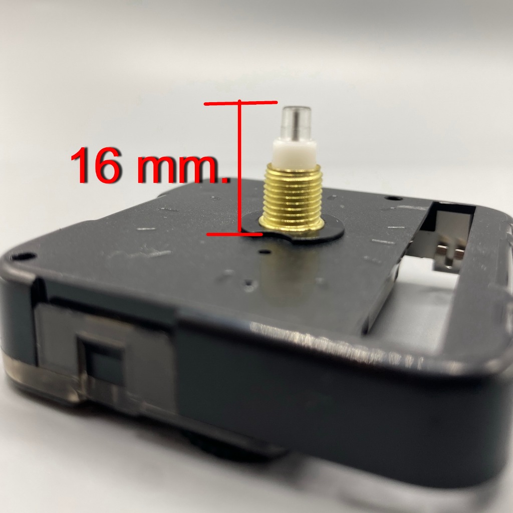 16 เครื่องนาฬิกา Ostar F333 ของแท้ แกนยาวพิเศษ 16 mm. แบบเดินเรียบ จากไต้หวัน สามารถใช้ในห้องนอน ...