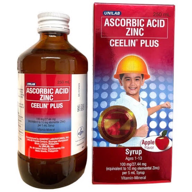 CEELIN Plus Syrup (Ascorbic Acid and Zinc) | Shopee Thailand