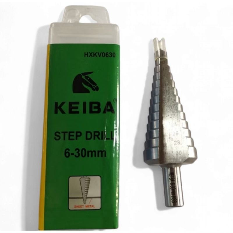 KEIBA 9601003 HXKV0630 ดอกสว่าน STEP DRILL HSS M2 13STEP/6-30mm ดอกเจดีย์ keiba KE-9601003 ...