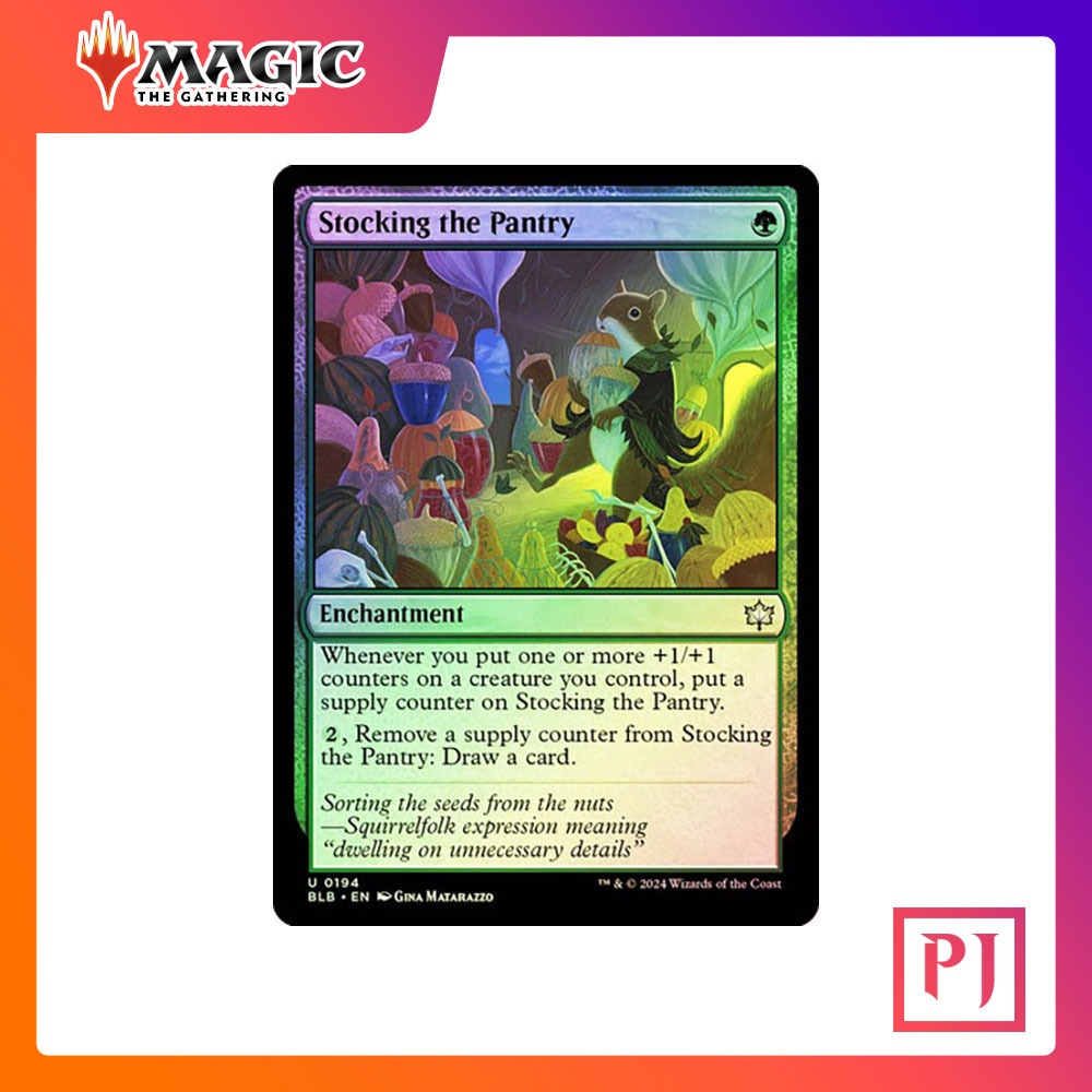 [MTG] Stocking the Pantry [BLB] [GREEN] [UNCOM] [FOIL] [ENG] (การ์ดเม ...