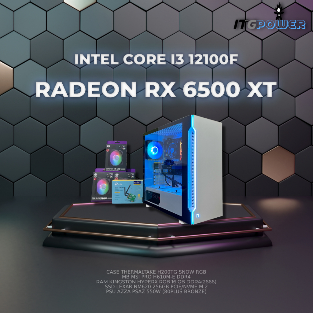 คอมประกอบมือสอง i3 12100F & RX 6500 XT | Shopee Thailand