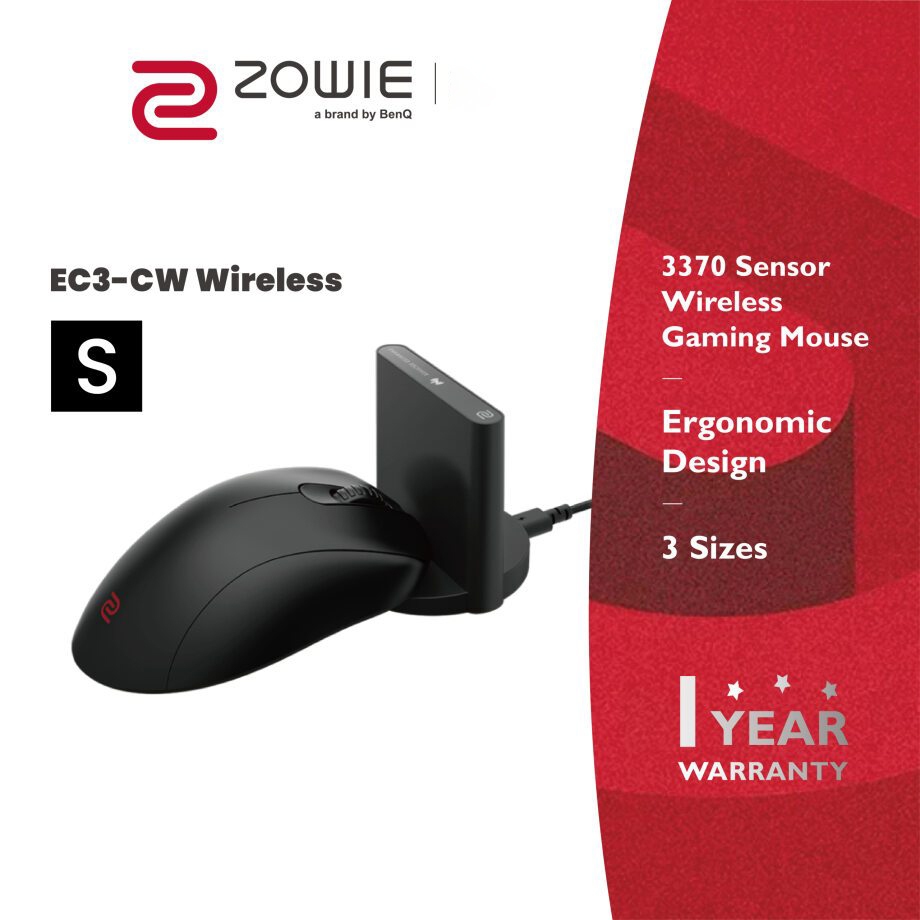 ส่งด่วน+โค้ดลด ZOWIE EC3-CW Wireless Mouse Esports ขนาด เล็ก S เมาส์ ...
