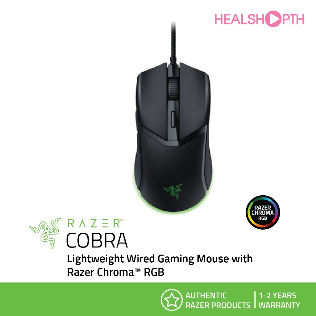 เม้าส์ Razer Cobra Lightweight Wired Gaming Mouse with Razer Chroma ...