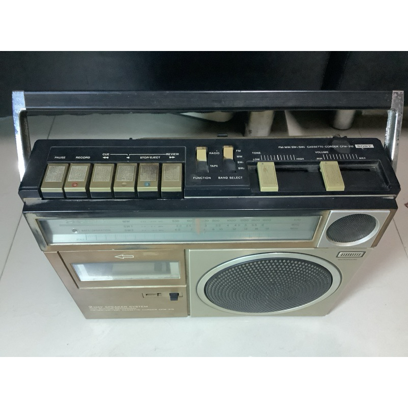ใช้ไม่ได้ วิทยุเทปSony CFM-31S 2way speaker มือ2,Sharp GF-9090 stereo ...