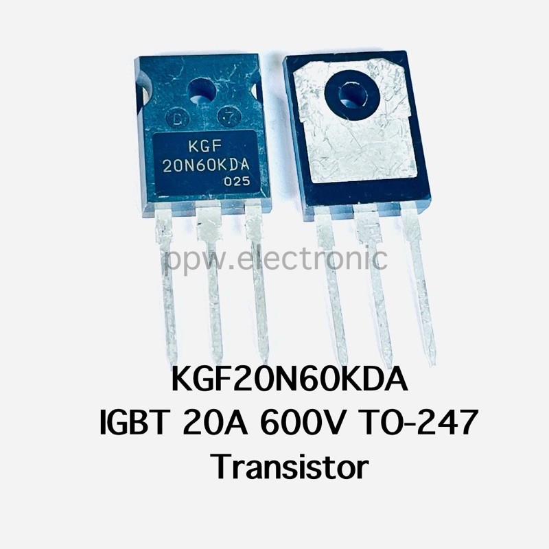 (1pcs) KGF20N60KDA 20N60 IGBT 20N60KDA 20N60 IGBT 600V TO-247 600V 20A ยี่ห้อKEC Transistor ...