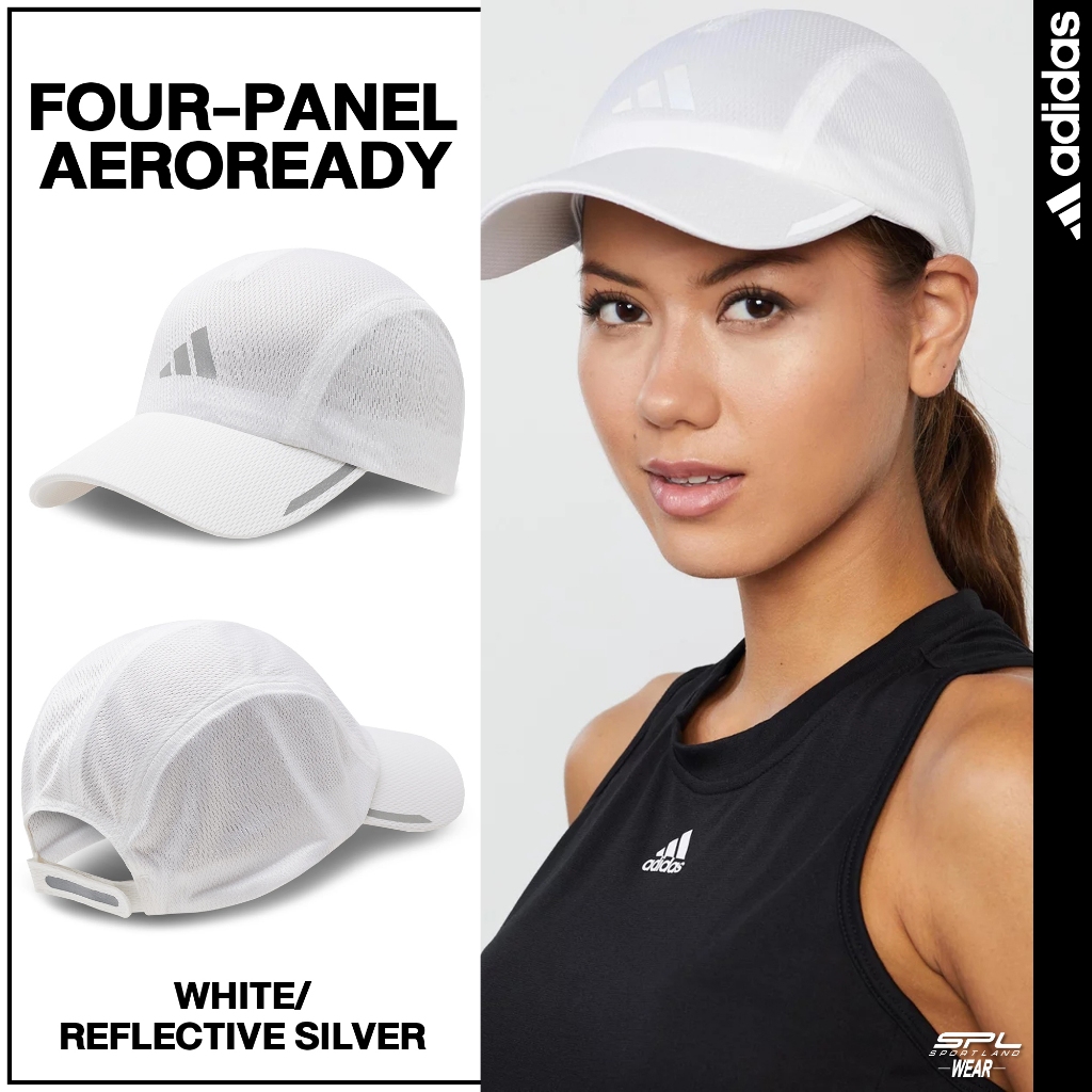 Adidas อาดิดาส หมวกแก๊ป หมวกสีขาว RN Cap Aeroready Four-Panel HR7053 WH (900) | Shopee Thailand